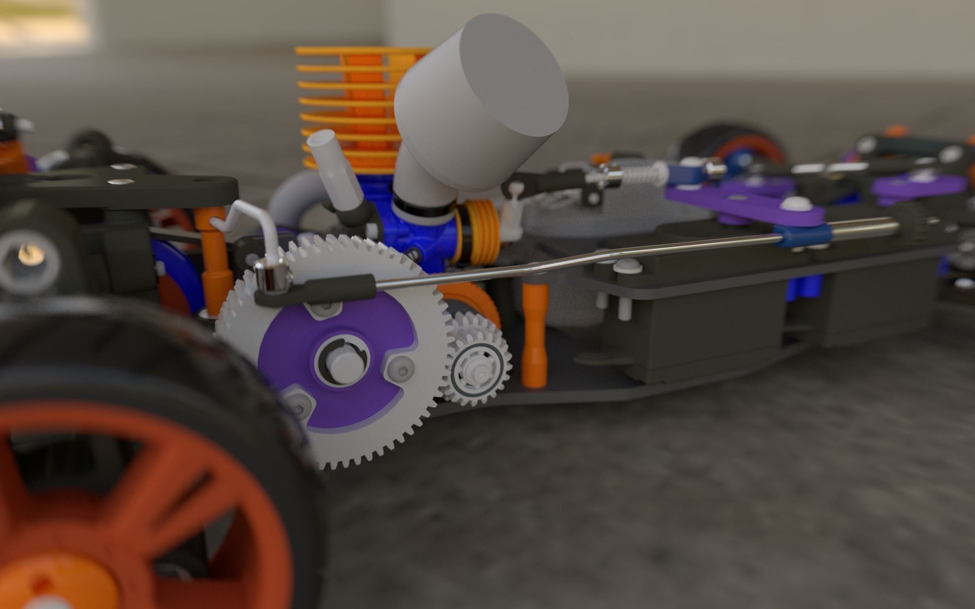 RC CAR CHASSIS KIT 3D printable model 3D model 3D printable | CGTrader