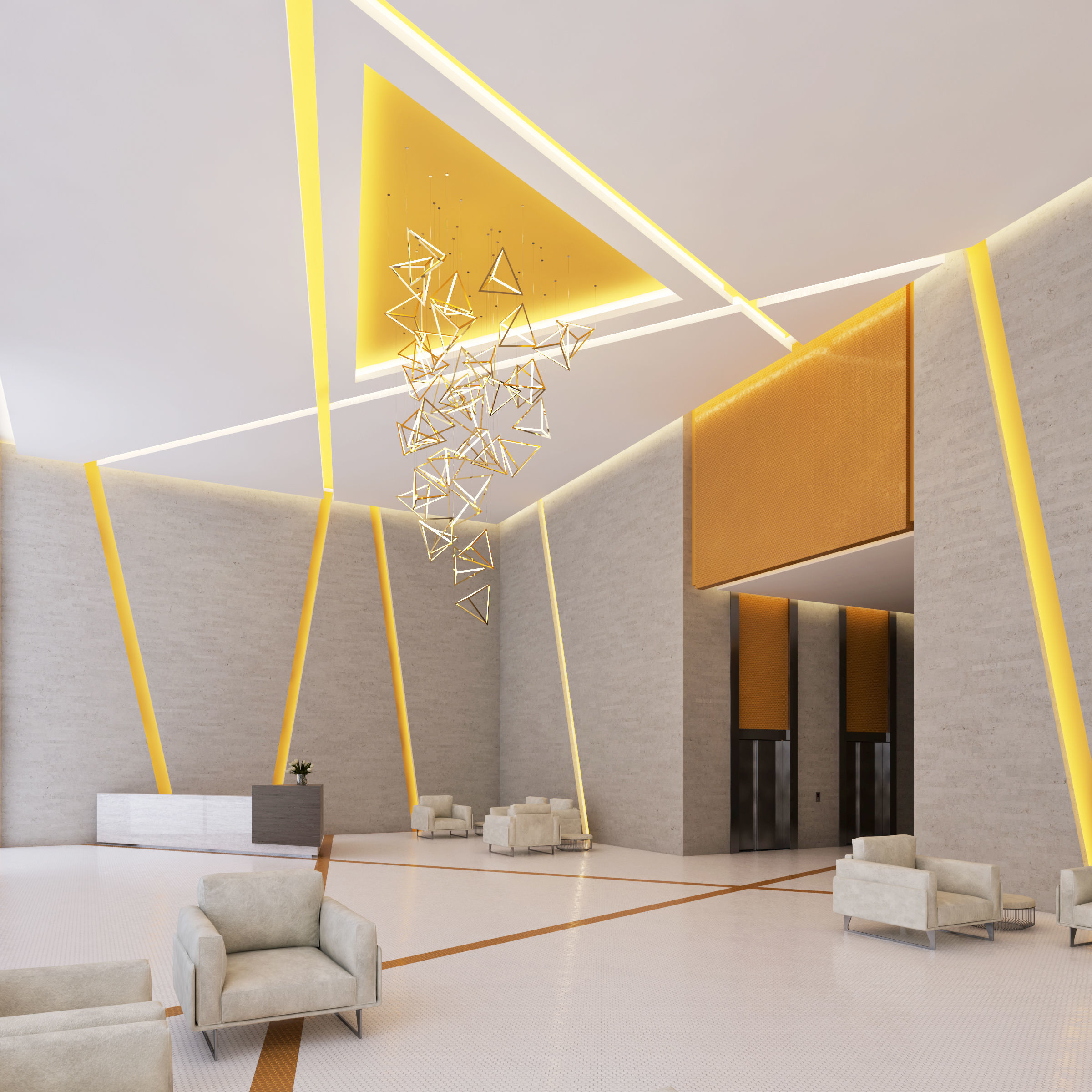 Modern Lobby 3D model | CGTrader
