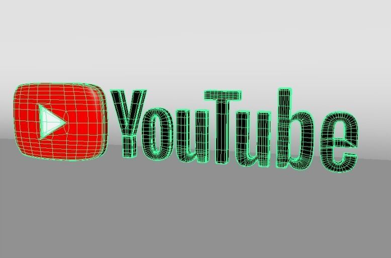 youtube logo 3d 3D model | CGTrader