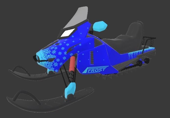 Snowmobile Transformer 3D model free 3D model rigged | CGTrader
