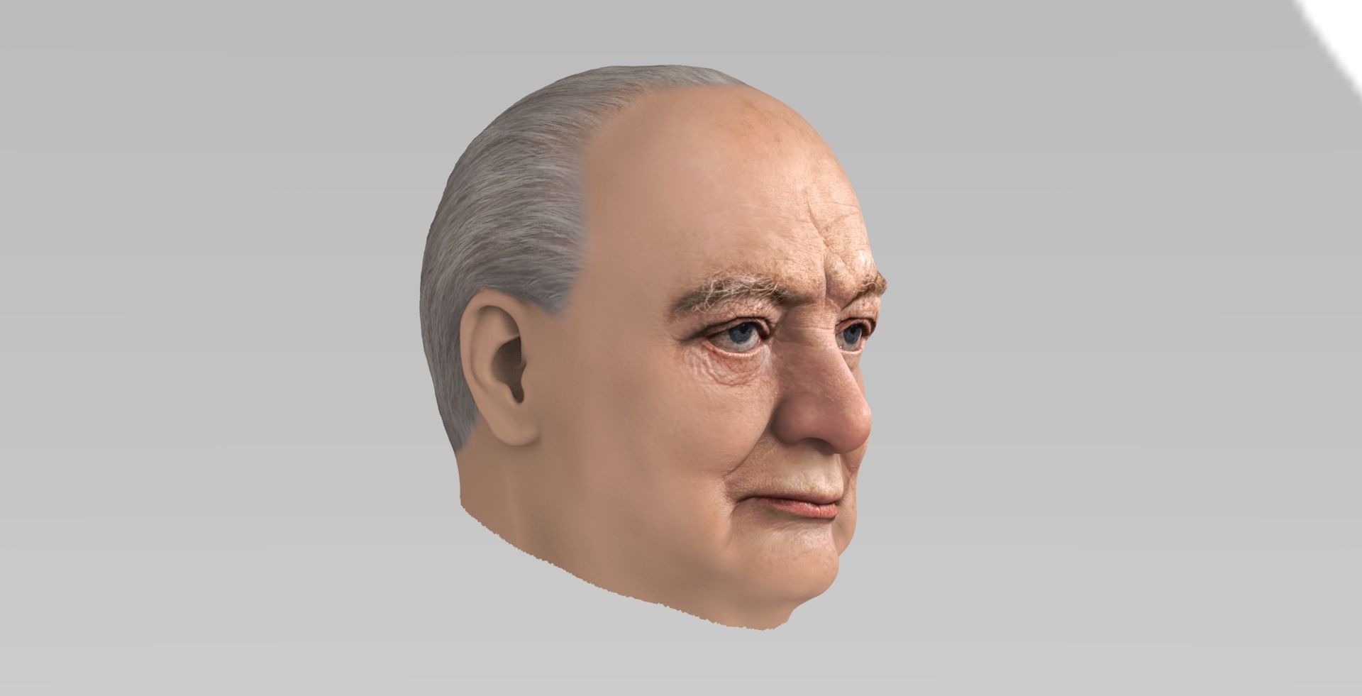 Winston Churchill 3D model | CGTrader
