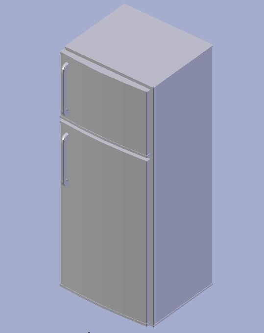 3D model White Fridge - Low poly VR / AR / low-poly | CGTrader