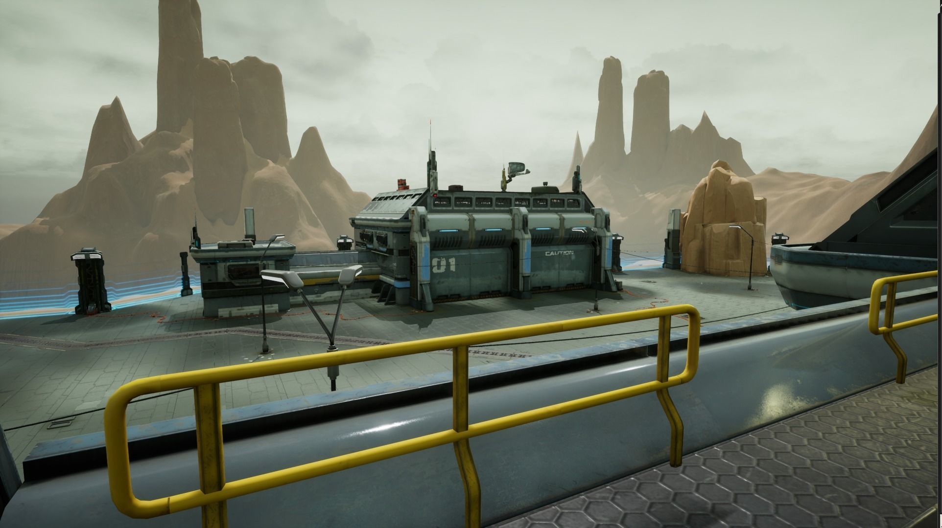 3D model Modular Sci-Fi Hangars Location VR / AR / low-poly | CGTrader