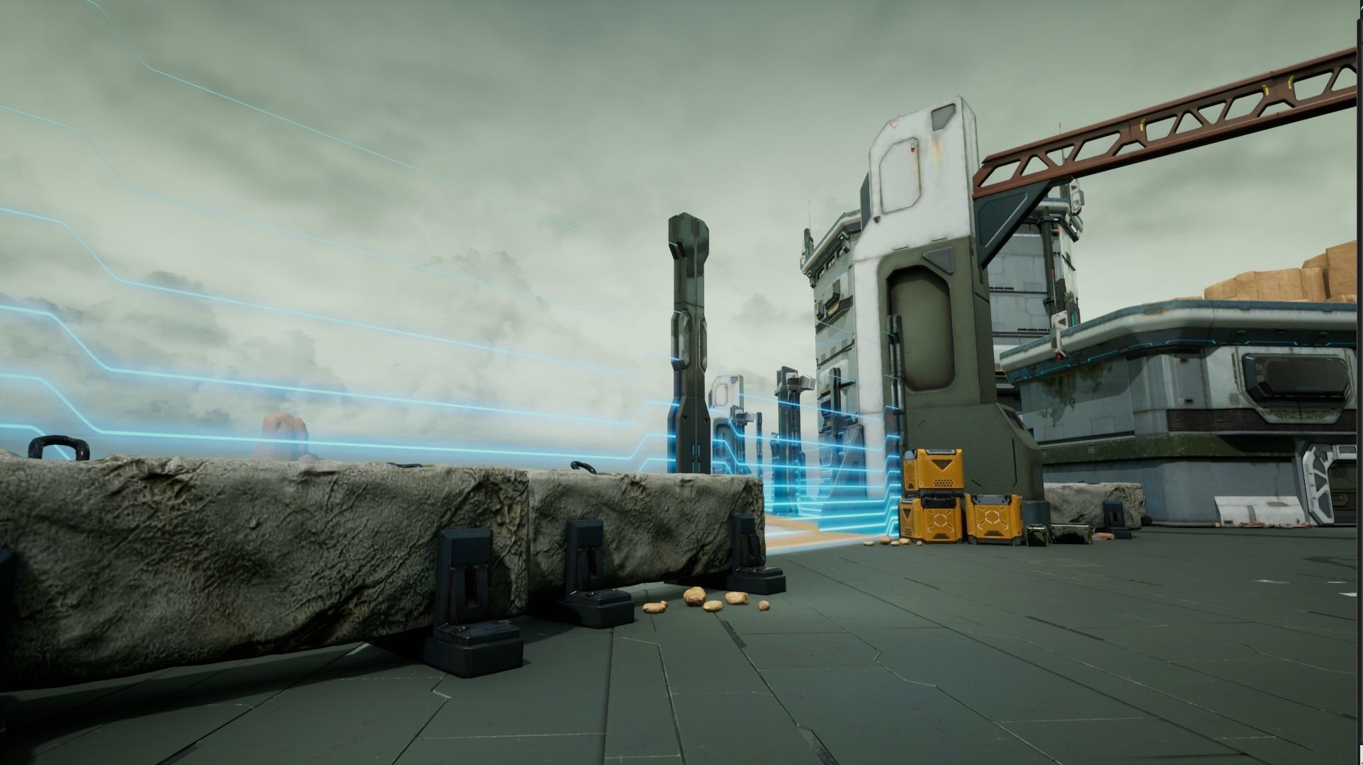 3D model Modular Sci-Fi Hangars Location VR / AR / low-poly | CGTrader