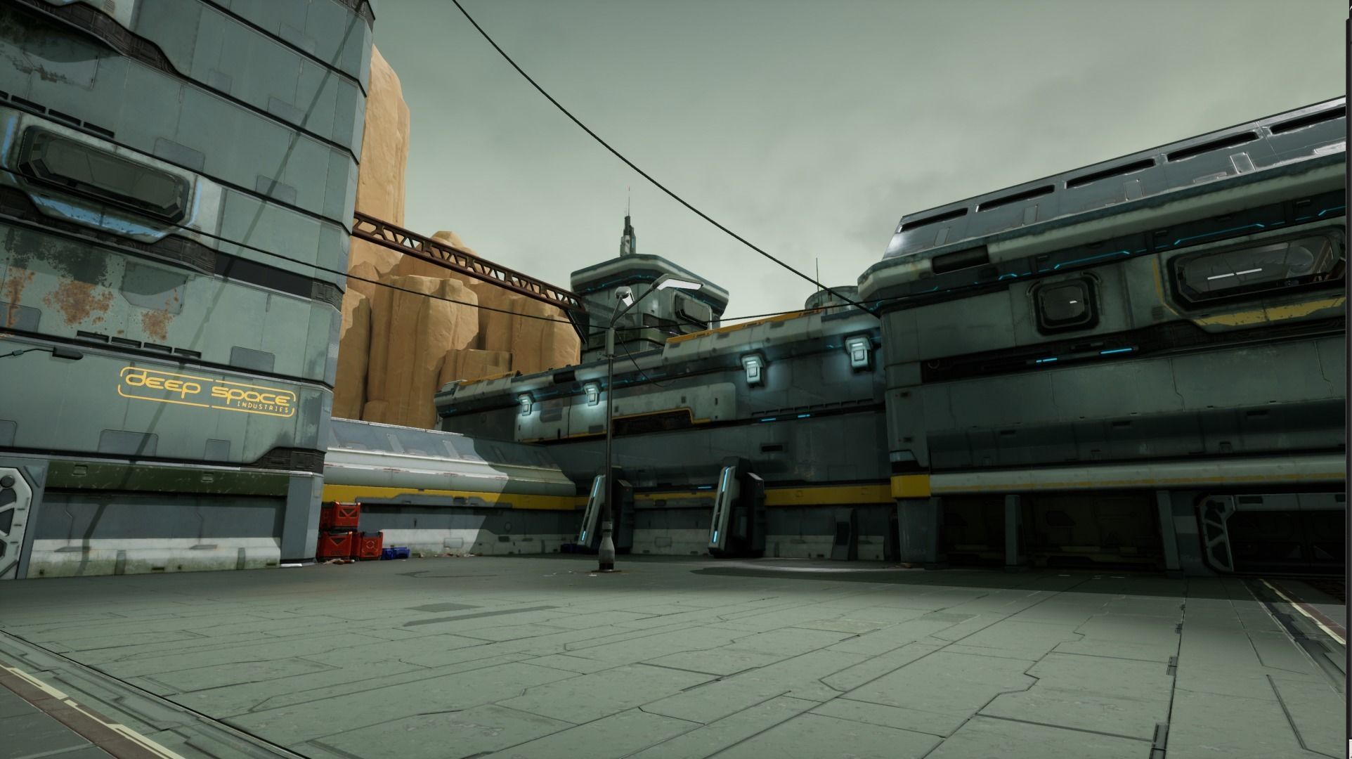 3D model Modular Sci-Fi Hangars Location VR / AR / low-poly | CGTrader