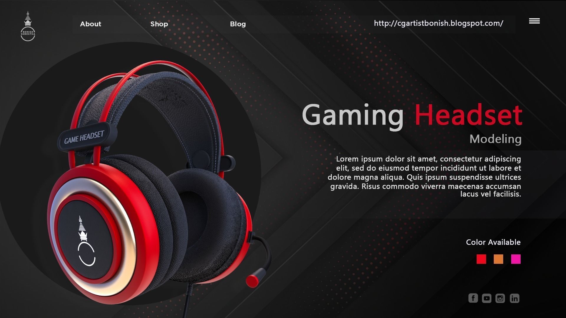 Gaming Headset free 3D model | CGTrader