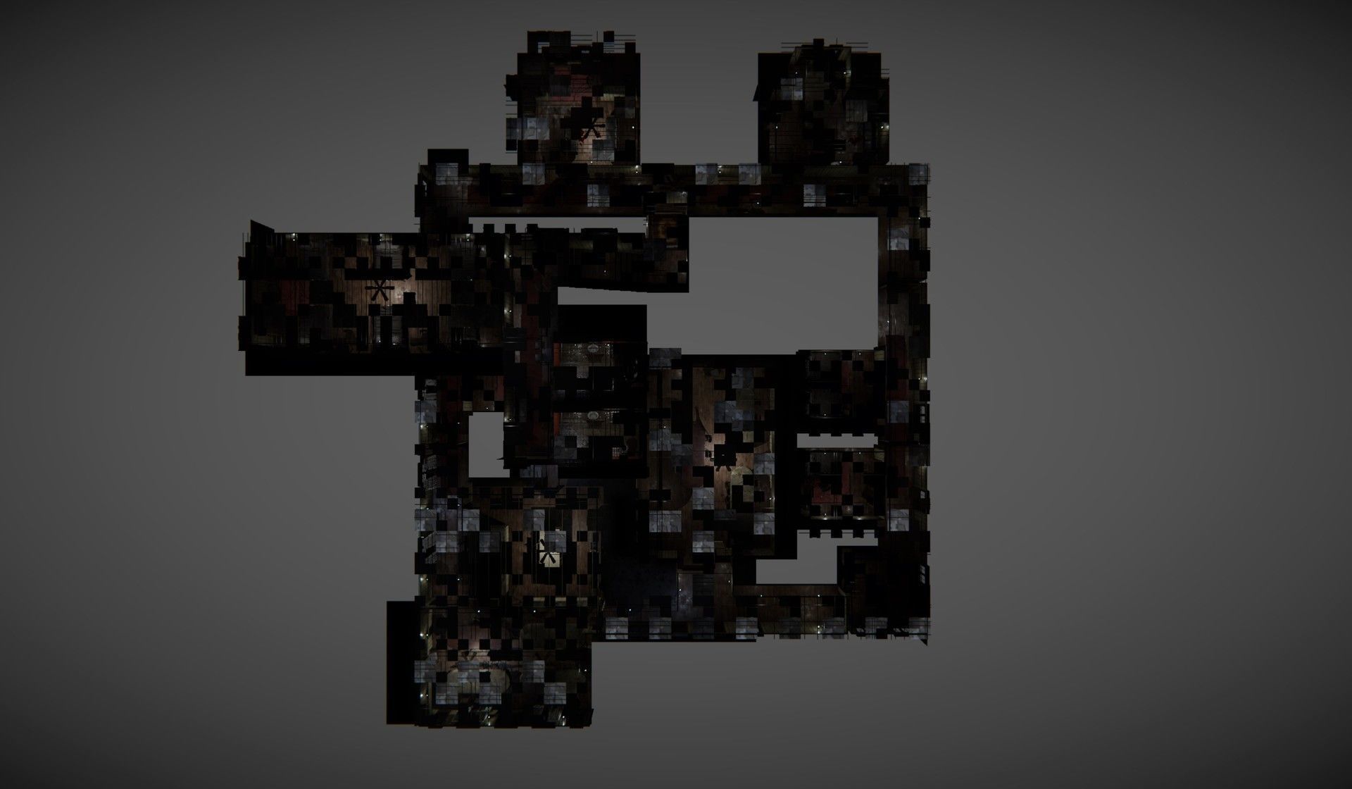 3D model HQ Modular Interior Mansion VR / AR / low-poly | CGTrader