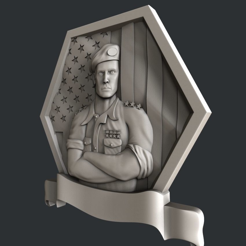 3d STL models for CNC router military 3D model | CGTrader