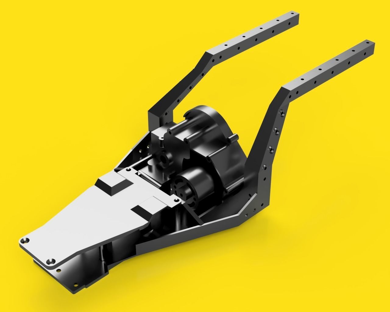 Traxxas 2wd Solid Rear Axle Conversion 3D model 3D printable | CGTrader