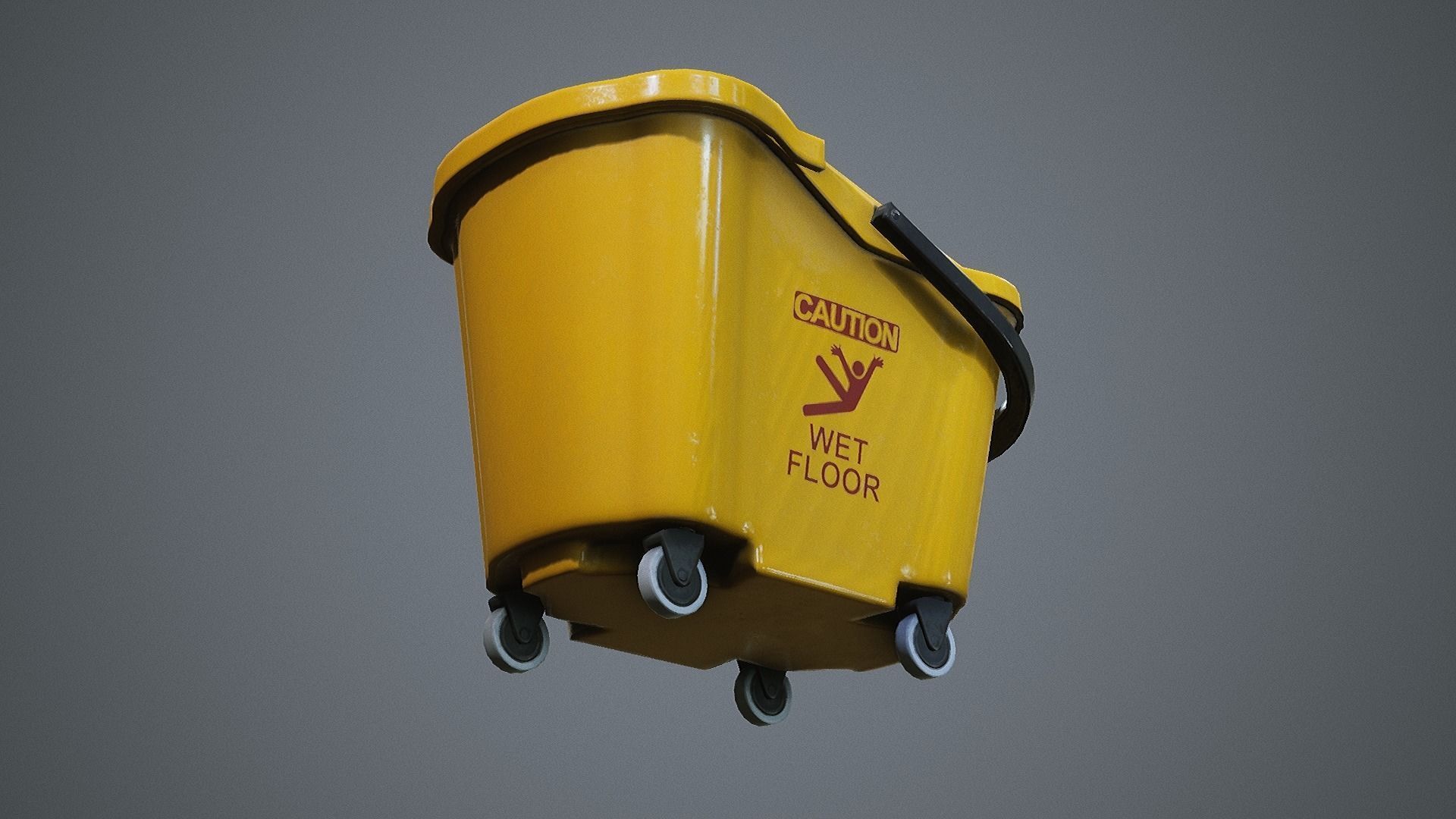 3D model Mop Bucket VR / AR / low-poly | CGTrader