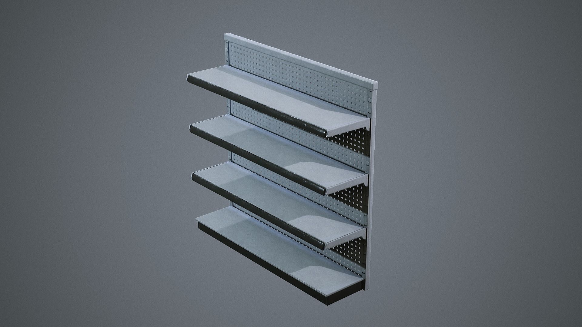 3D model Industrial Store Shelving Units VR / AR / low-poly | CGTrader