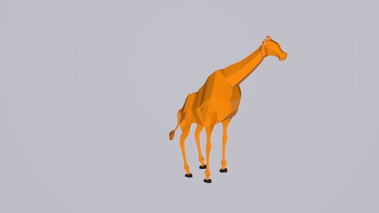 Zarafa animal free 3D model | CGTrader