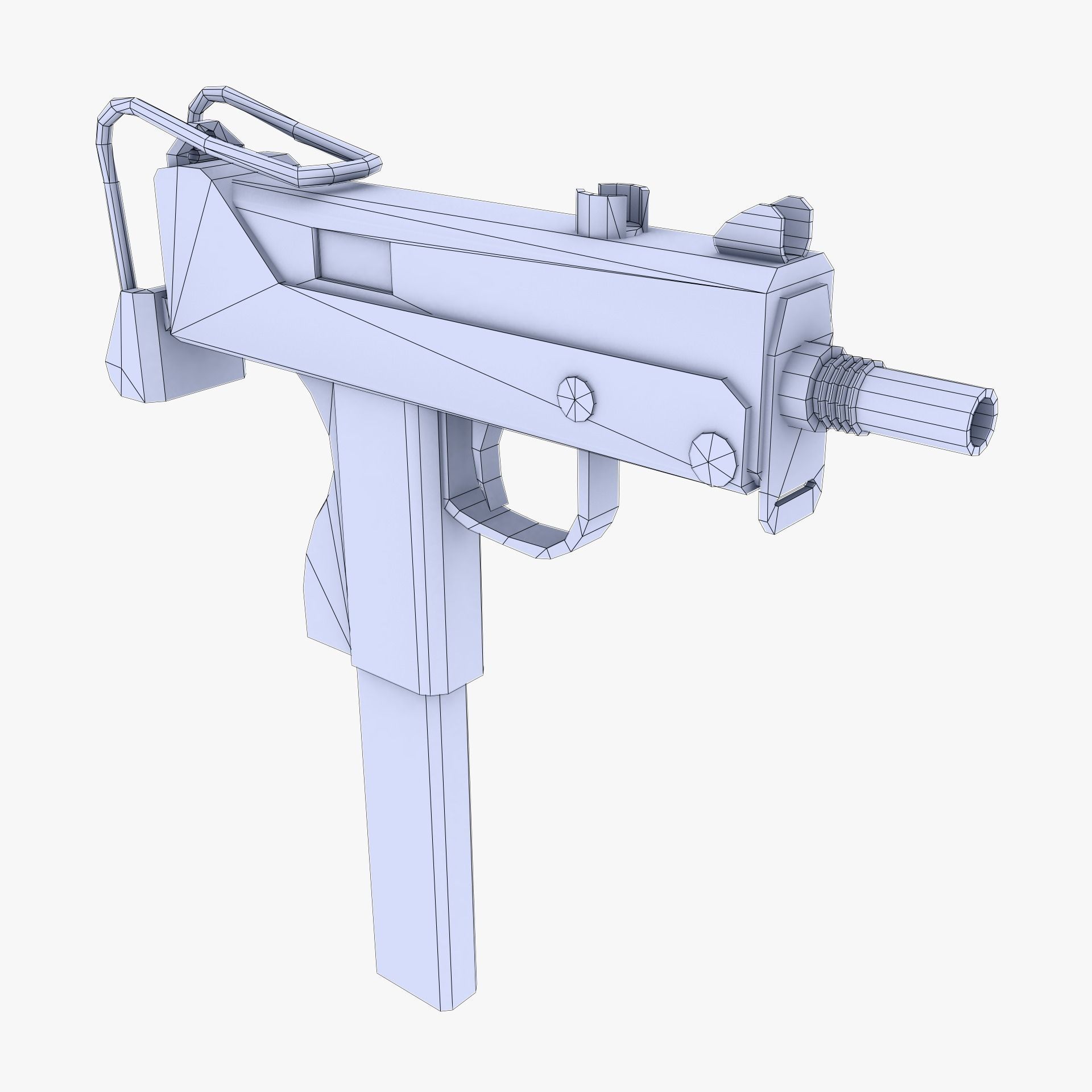 3D model Mac 11 Submachine Gun VR / AR / low-poly | CGTrader