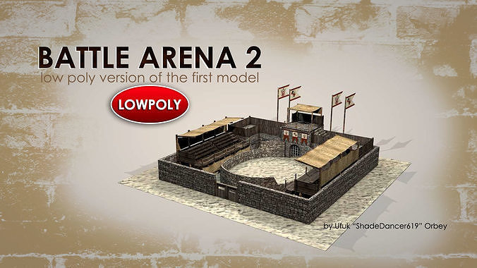 3D model Battle Arena v2 VR / AR / low-poly | CGTrader