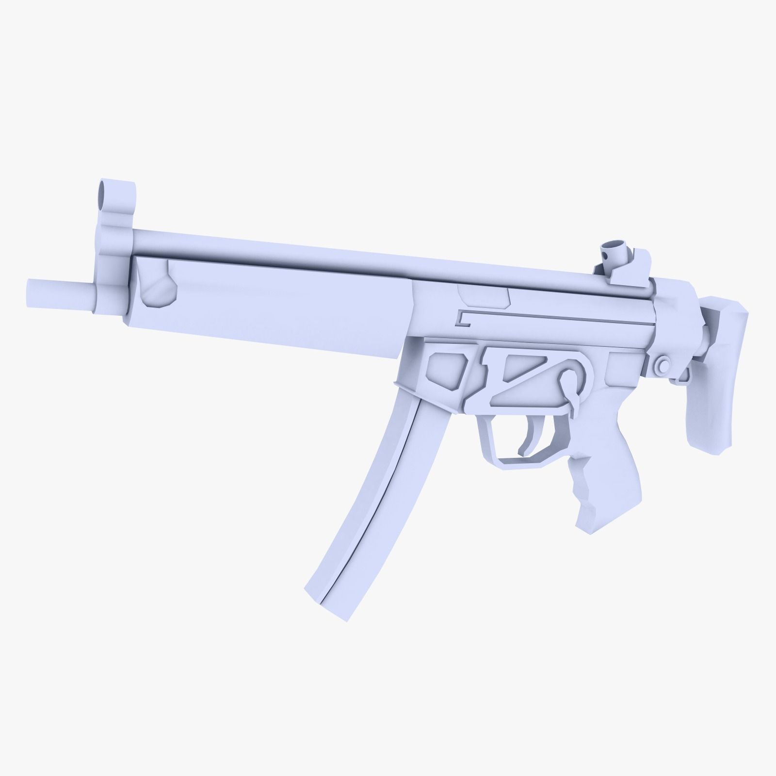 3D model MP5 Submachine Gun VR / AR / low-poly | CGTrader