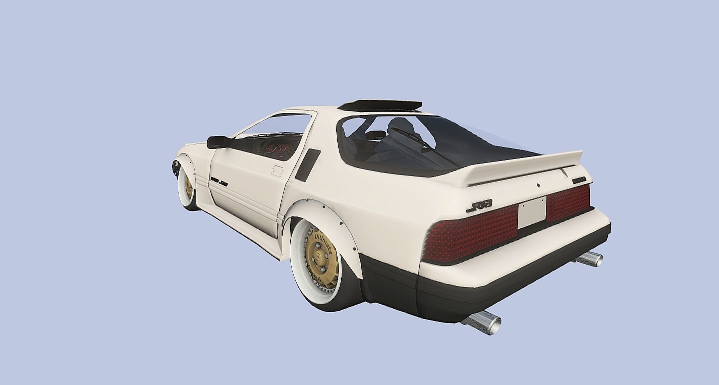 3D model Mazda RX-7 2nd generation VR / AR / low-poly | CGTrader