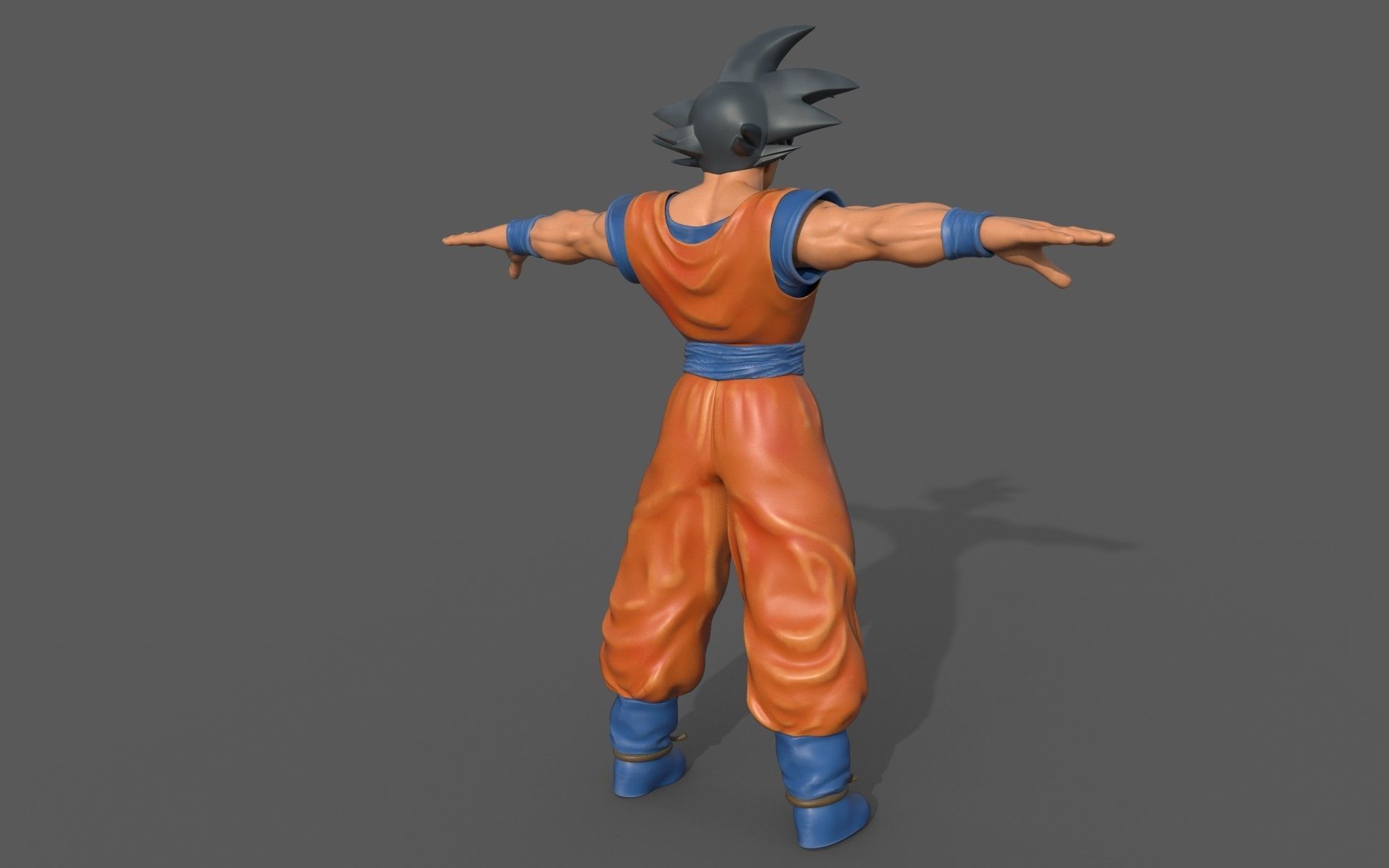 3D model Character - Dragon Balls Goku Fan Art VR / AR / low-poly ...