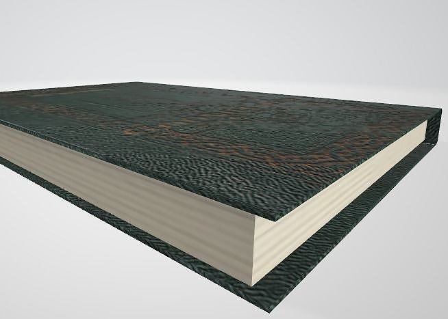 3D model Book with hard cover VR / AR / low-poly | CGTrader