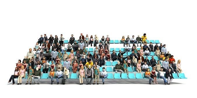 Crowd and Audience 3D model | CGTrader