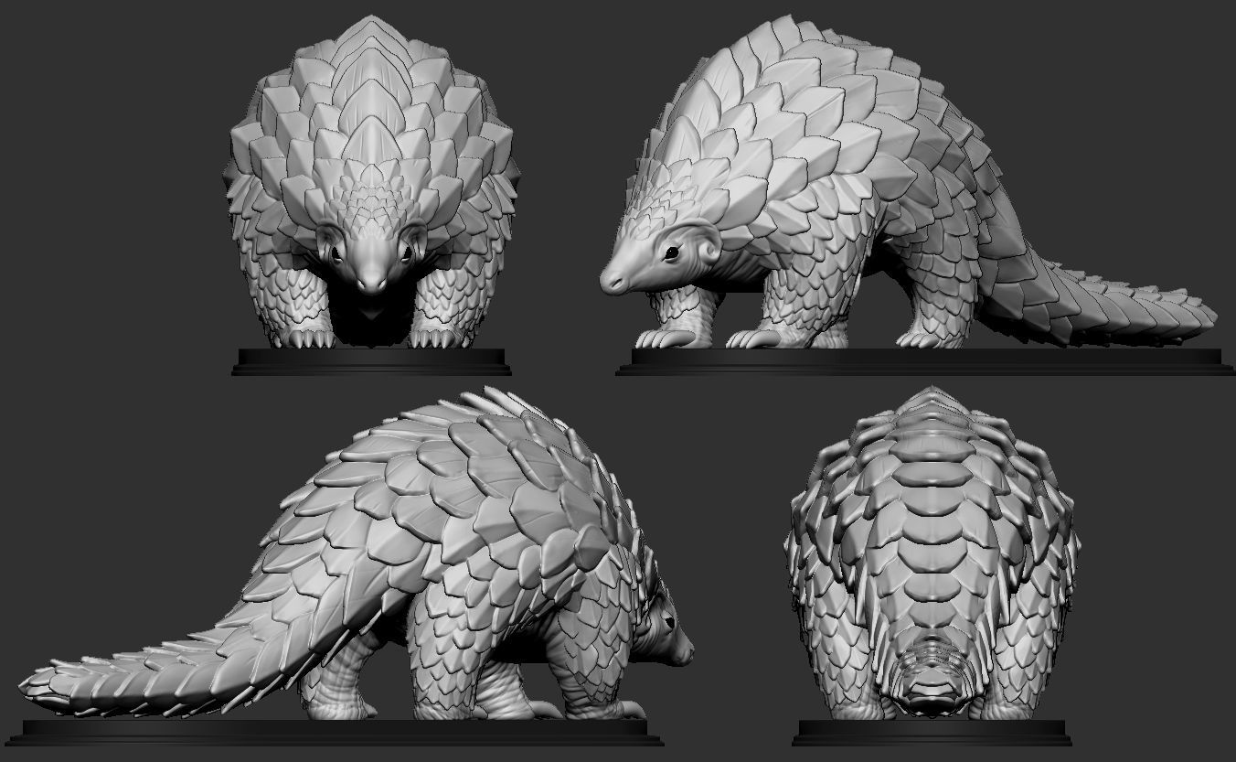 Pangolin statue of pterosaur 3D model 3D printable | CGTrader