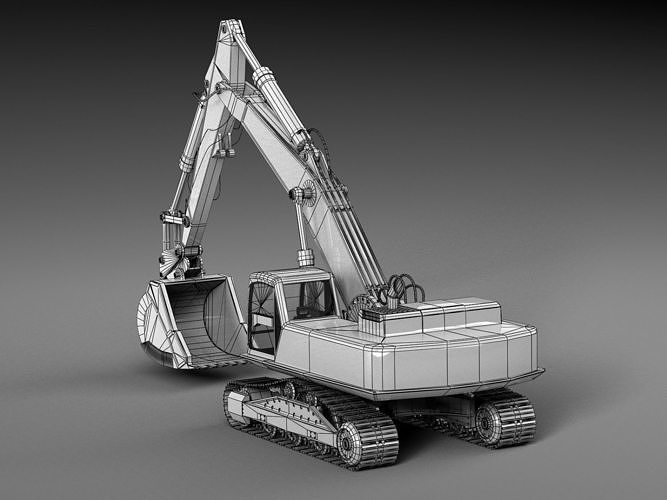 Digger skinned free 3D model | CGTrader