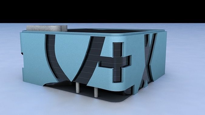 Hospital cube free 3D model | CGTrader