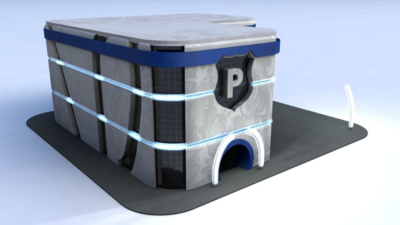 Police Station free 3D model | CGTrader