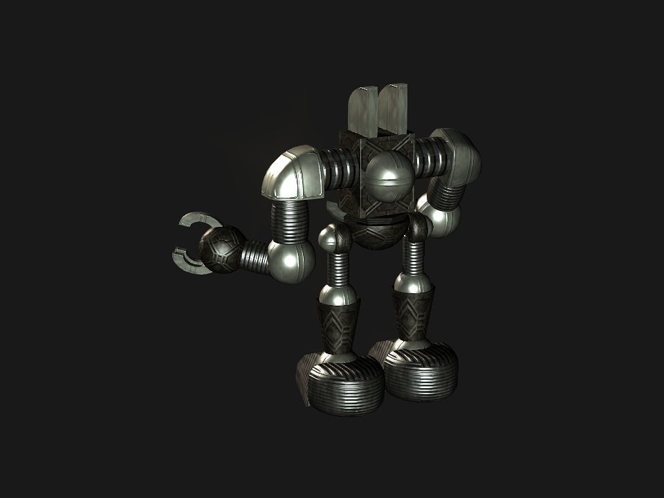 3D model Metal Cyclops robot VR / AR / low-poly animated | CGTrader