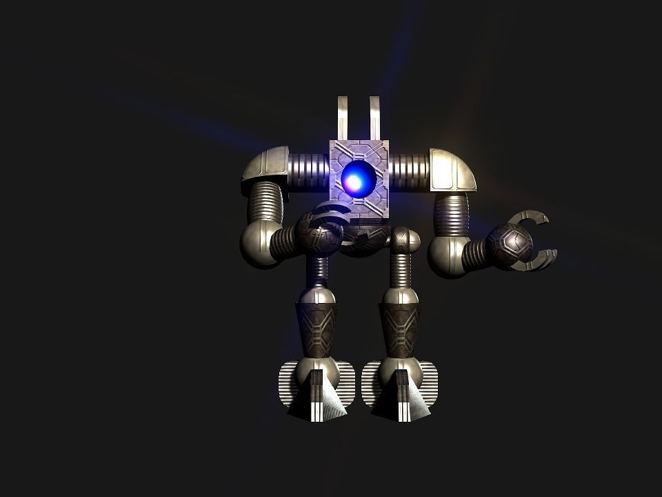 3D model Metal Cyclops robot VR / AR / low-poly animated | CGTrader