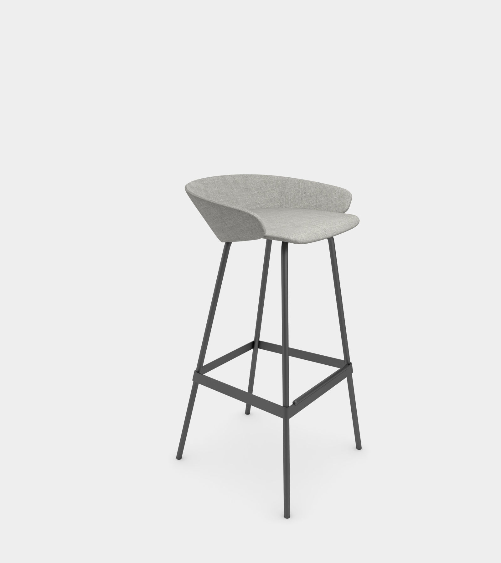 Fabric stool with armrest 3D model | CGTrader
