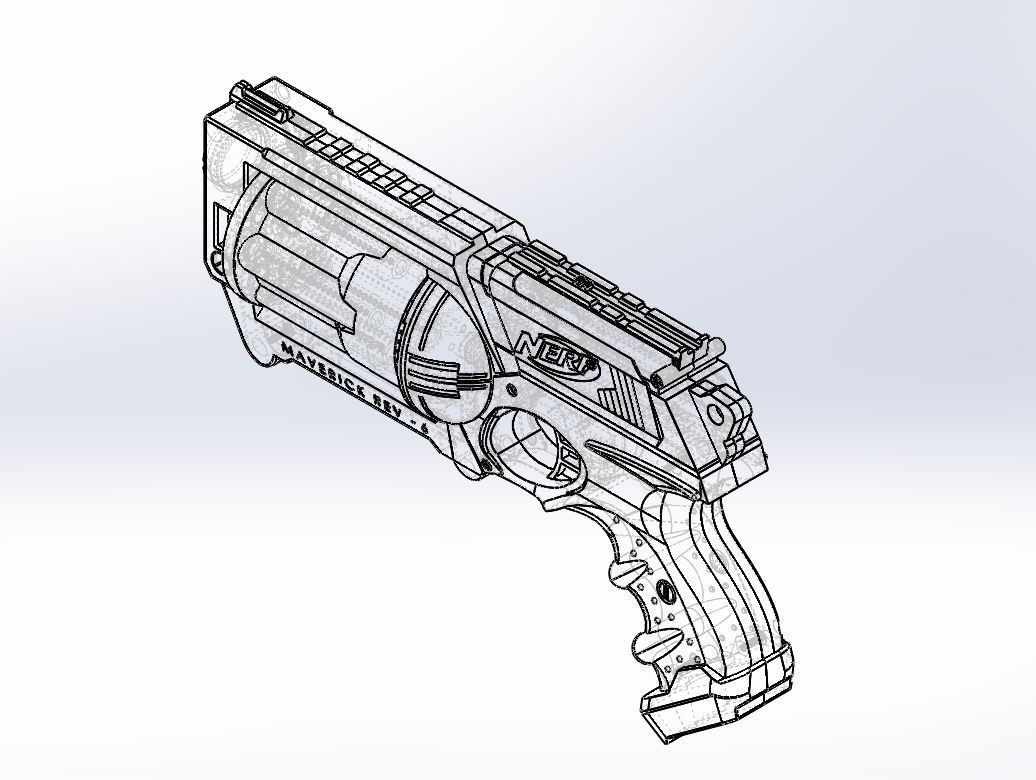 3D Nerf Gun Maverick Model 3D model | CGTrader