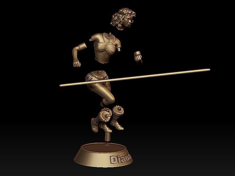 Diana from Dungeons-Dragons Animated Series 3D model 3D printable ...