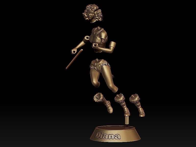 Diana from Dungeons-Dragons Animated Series 3D model 3D printable ...