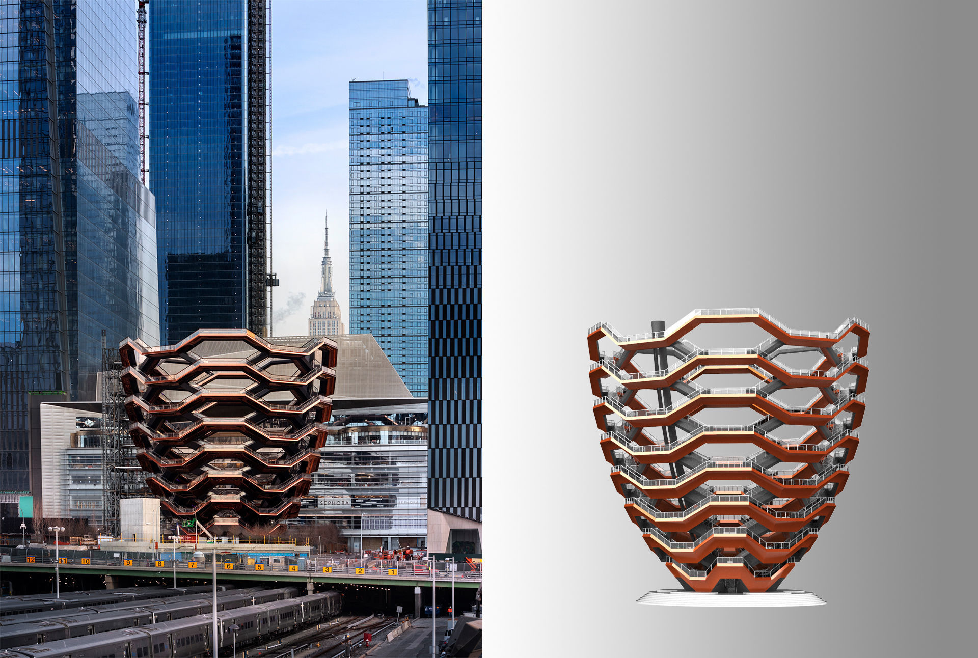 The Vessel - Hudson Yards Staircase - printable 3D model | CGTrader