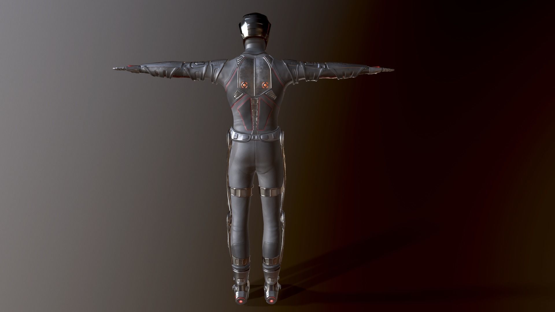 3D model Sci-fi suit AC-2 modular pack VR / AR / low-poly | CGTrader