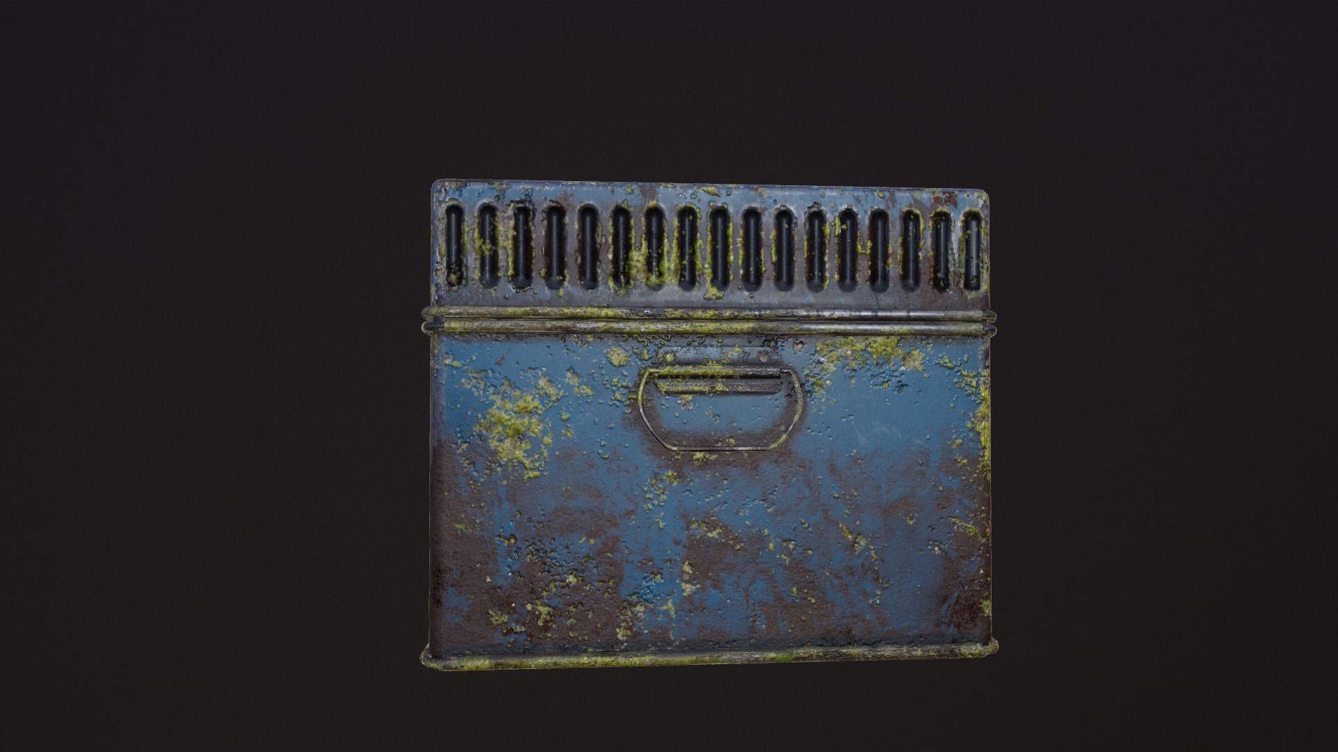 Old mossy metal safe rusty free VR / AR / low-poly 3D model | CGTrader