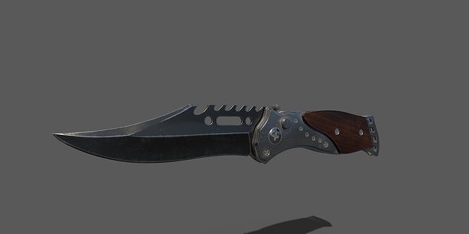 Folding knife PBR animated free VR / AR / low-poly 3D model animated ...