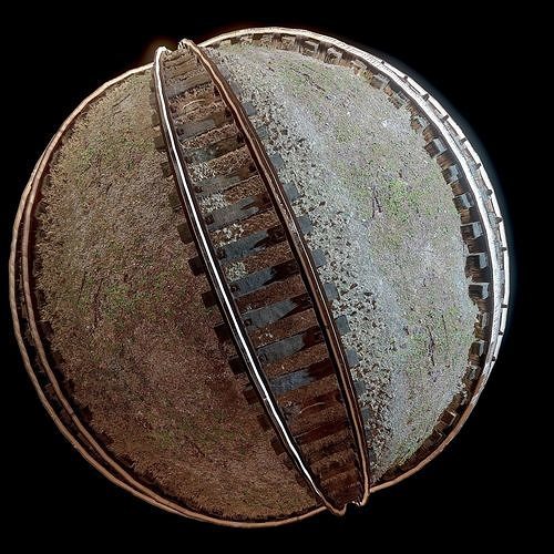 Train Lines PBR Texture Texture | CGTrader