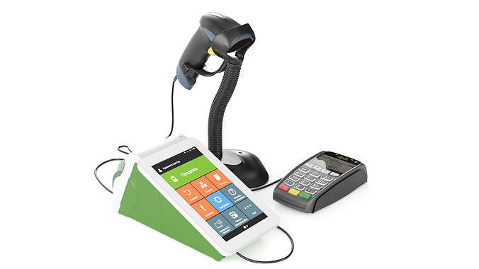 POS terminal Evotor 7-2 3D model | CGTrader