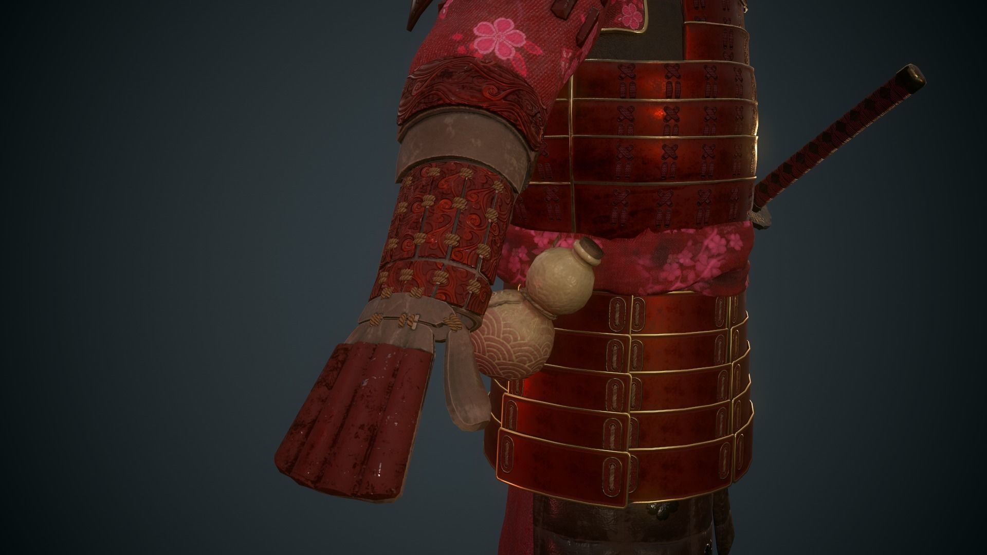 3D model Samurai armor 3 VR / AR / low-poly | CGTrader