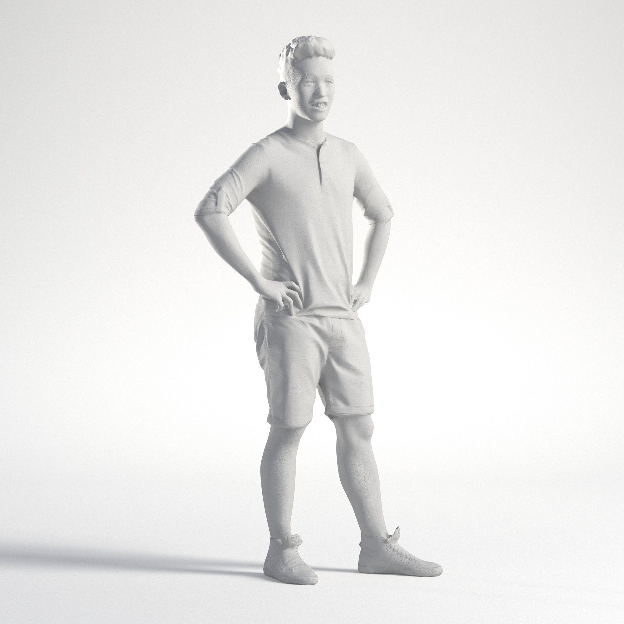 Man Asian Casual Walking Low poly Jake 004 3D model | CGTrader