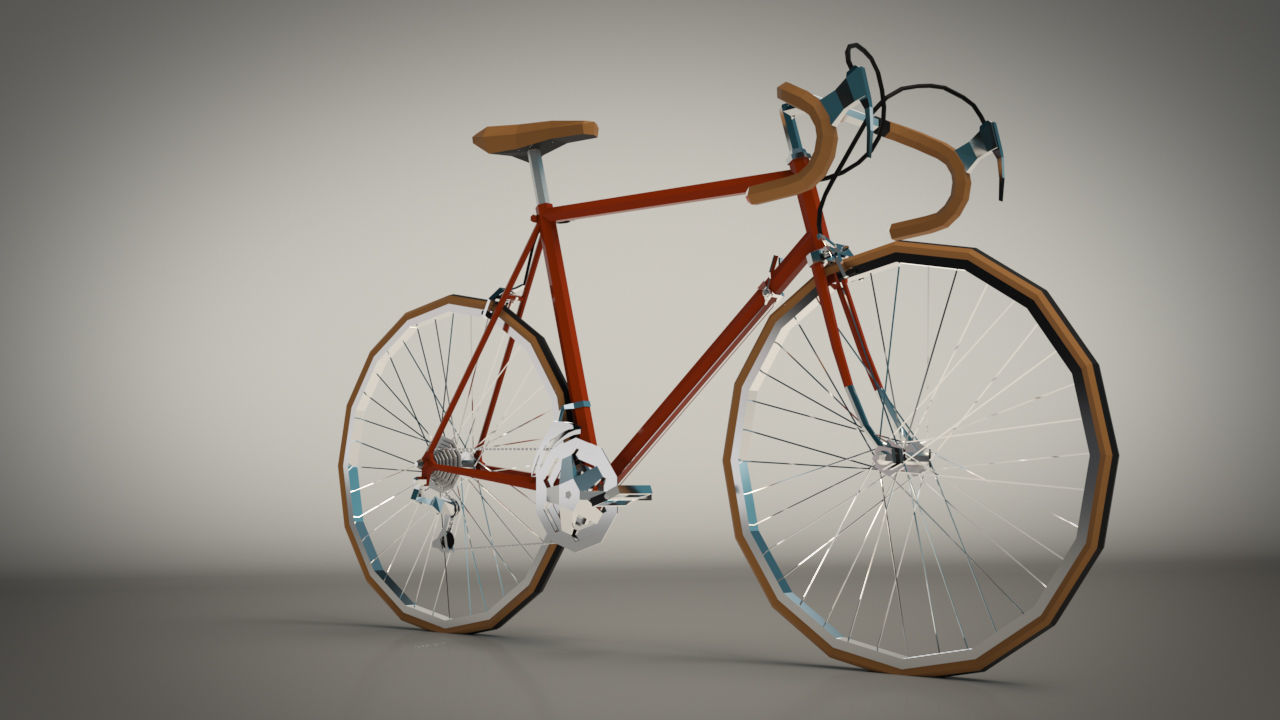 3D model Low Poly Vintage Racing Bike VR / AR / low-poly | CGTrader