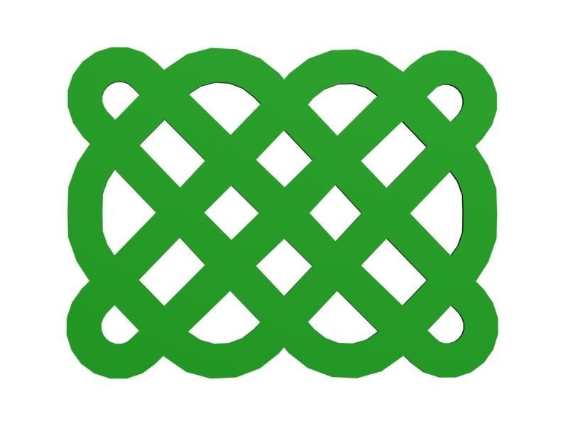 Printable Celtic Knot Place Mat 3D model 3D printable | CGTrader
