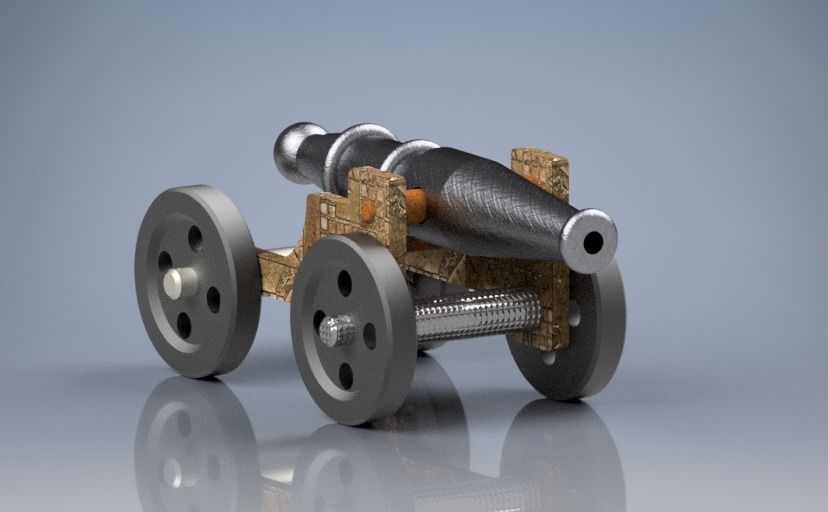 Vintage Cannon 3D model 3D printable | CGTrader