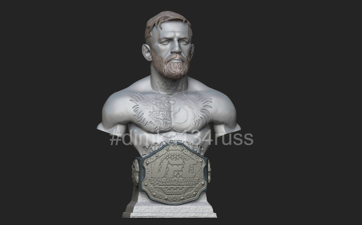 conor mcgregor ufc mma stl 3D model 3D printable | CGTrader