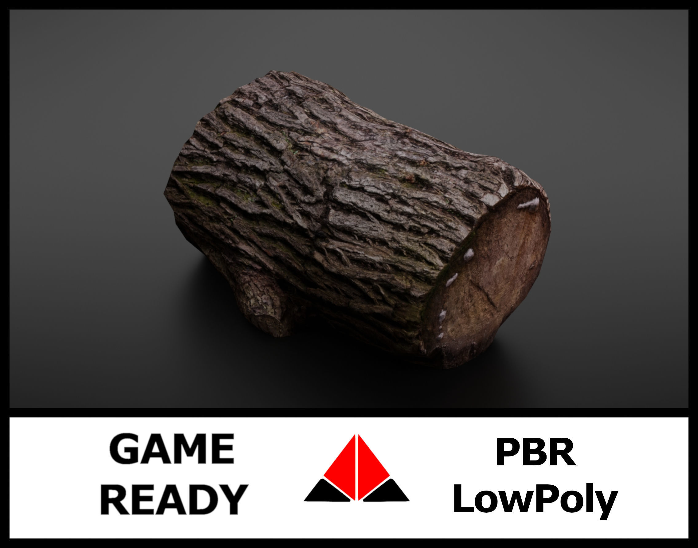 3D model Wood log VR / AR / low-poly OBJ FBX STL BLEND DAE ABC