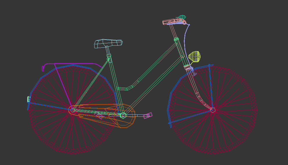 3D model Low Poly Ladies Bike VR / AR / low-poly | CGTrader