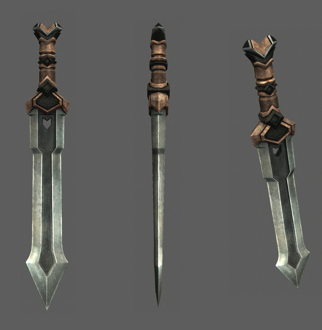 3D model Thorin Oakenshield Sword VR / AR / low-poly | CGTrader