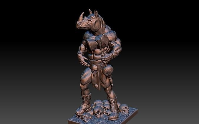 rino bodybilding Powerlifting stl sla 3D model 3D printable | CGTrader