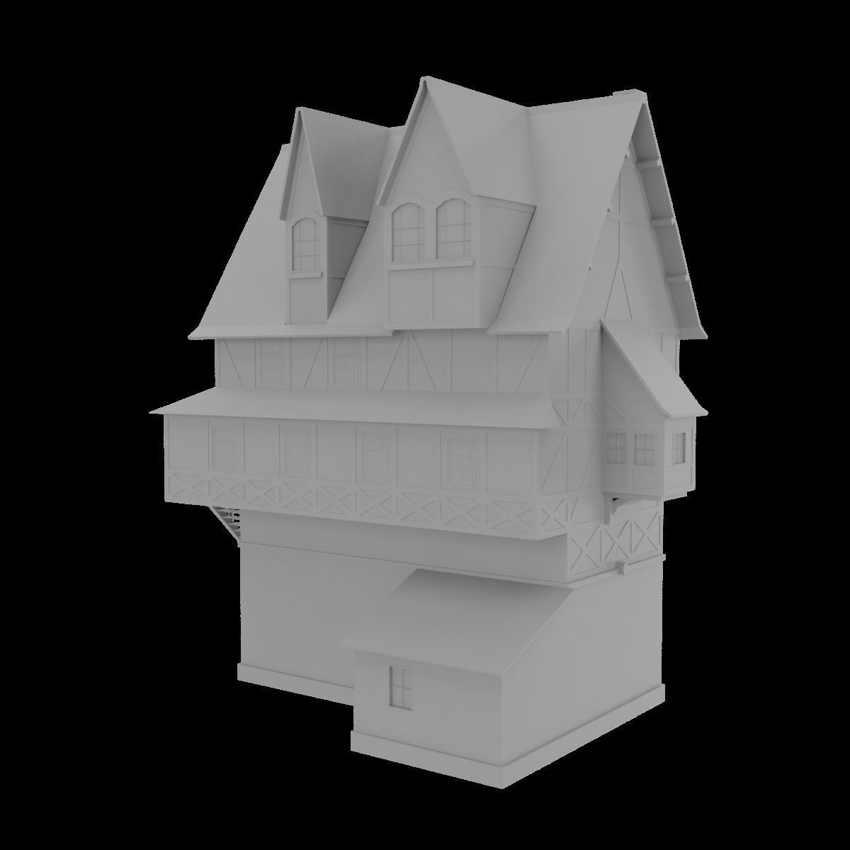 Tavern with ROOMS 3D model | CGTrader